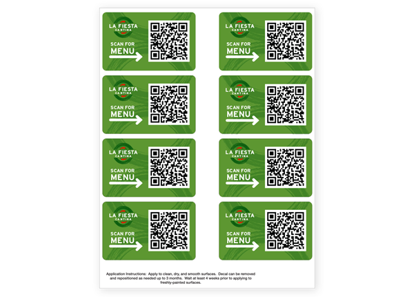 DrawingBoard - Custom Wall & Counter Gloss Decals, Rectangle, 8 Pieces