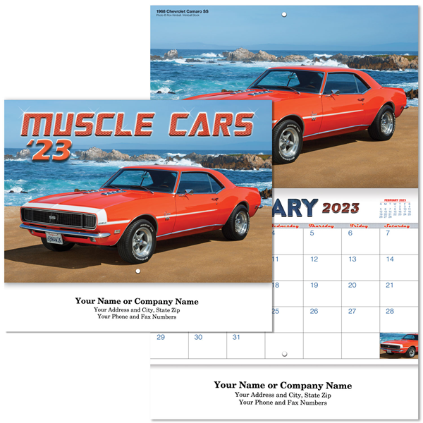 DrawingBoard - MUSCLE CAR WALL CALENDAR STAPLED