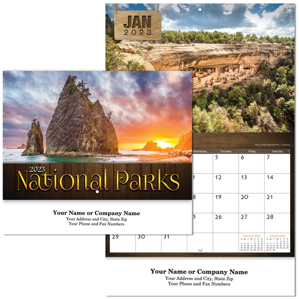 DrawingBoard - NATIONAL PARKS STAPLED WALL CALENDAR