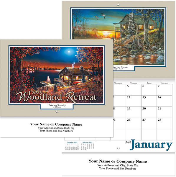 DrawingBoard - WOODLAND STAPLED WALL CALENDAR