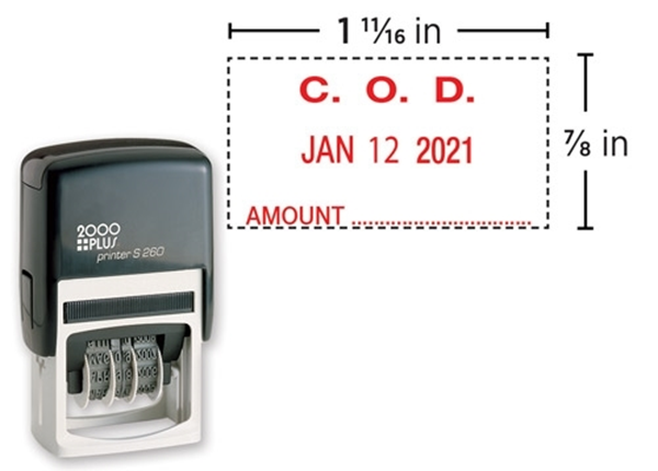 DrawingBoard - 2000 Plus® Self-Inking Self Inking S260 Economy Plastic ...