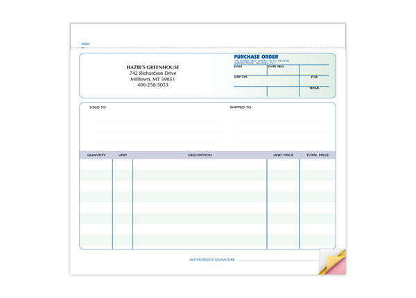 DrawingBoard - Custom Purchase Order Forms, Carbonless Business Forms, Ruled, 8-1/2” x 7”, 3 ...