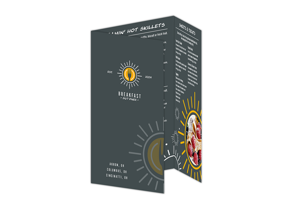 DrawingBoard - Custom Tri-Fold Menu, Durable and Disposable Restaurant ...