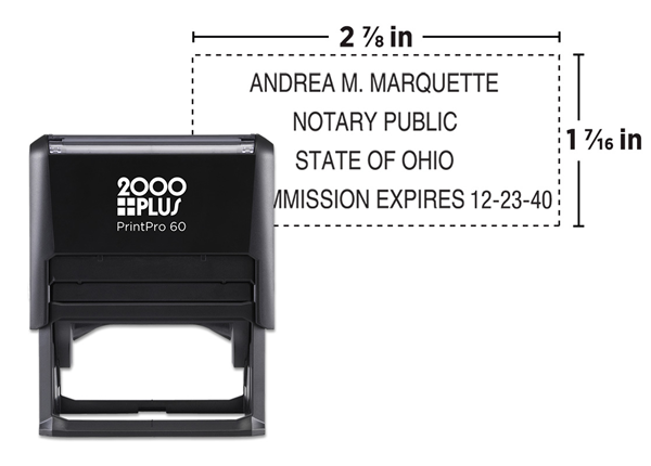 DrawingBoard - 2000 Plus® PrintPro™ 60 Self-Inking Notary Stamp