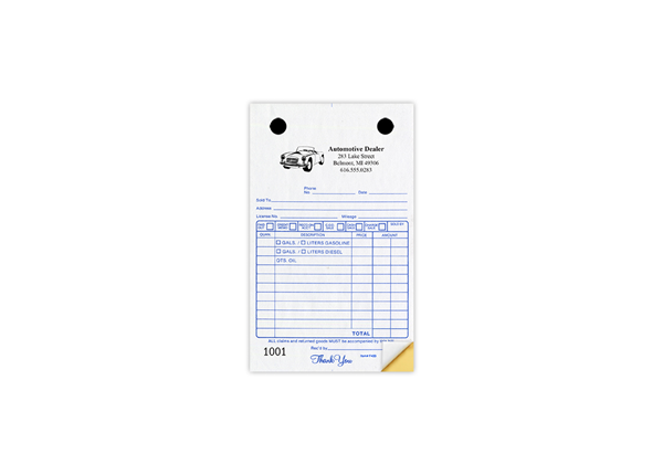 DrawingBoard - 4" X 6-1/2" Carbonless Continuous Register Form, 2 Part