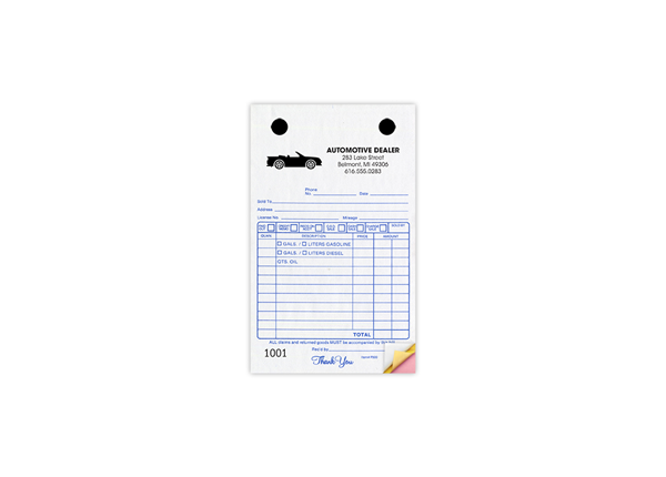 DrawingBoard - 4" X 6-1/2" Carbonless Continuous Register Form, 3 Part