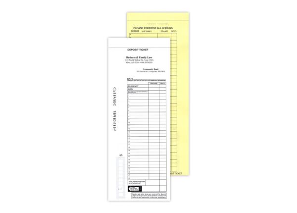 DrawingBoard - Carbonless, 2-Part, Deposit Ticket Books, Max Entry, Lined