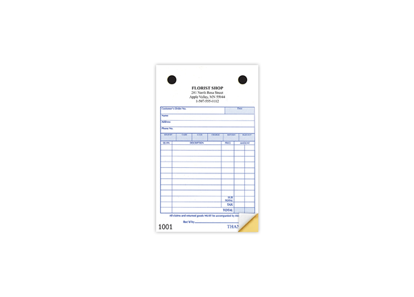 DrawingBoard - 4" X 6-1/2" Carbonless Continuous Register Form, 2 Part