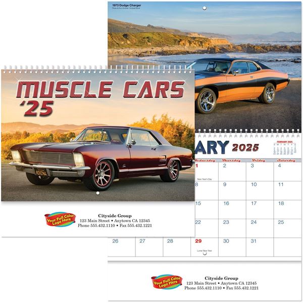 DrawingBoard - Muscle Car Spiral Wall Calendar || Custom Calendars and ...